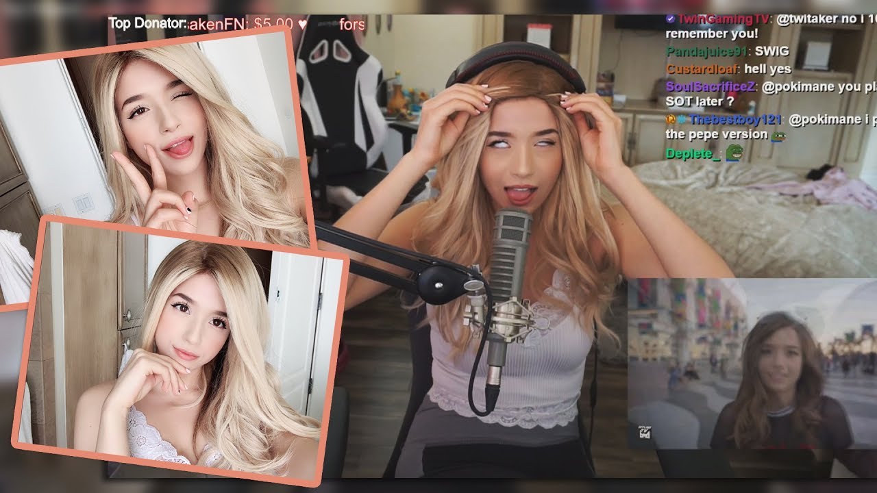 Pokimane's New Look Stream Highlights - YouTube
