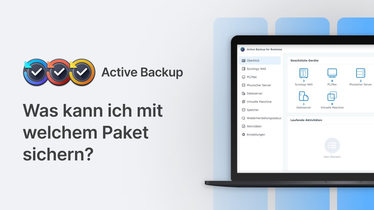 Active Backup | Was ist Synology Active Backup? | Grundlagen [Übersicht ...