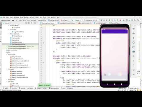 Android Studio- Login Registration using Retrofit Part-3 Check ...
