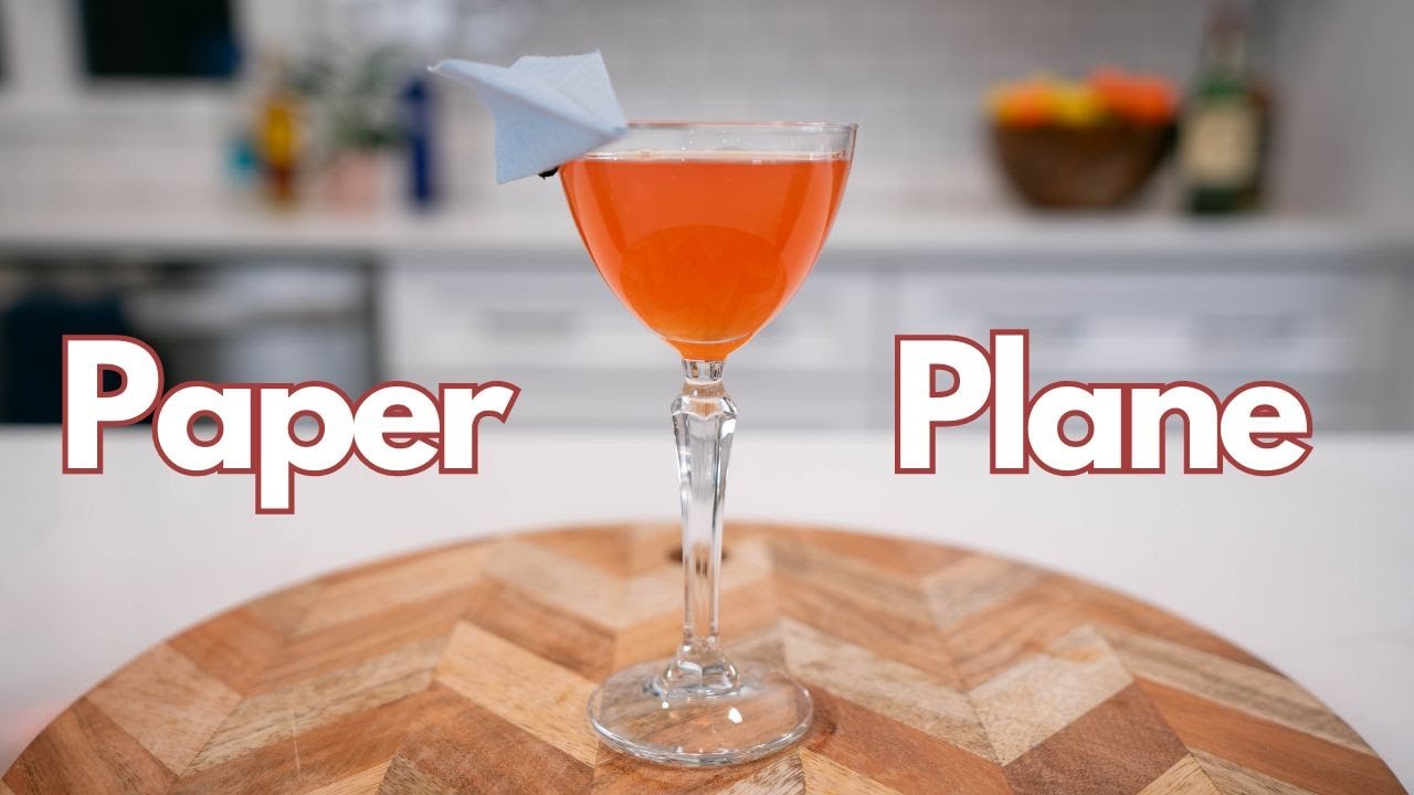 Paper Plane Cocktail Recipe | A Modern Classic - YouTube