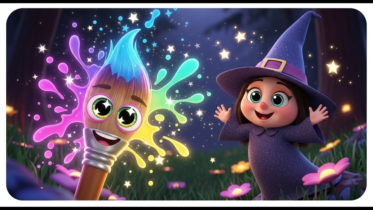 The Magic Paintbrush and the Color Witch 🎨🧙‍♀️ | Fun Color Adventure ...