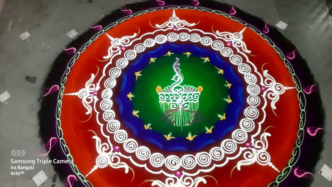 full rangoli | galicha rangoli | sanskar bharati rangoli | easy rangoli ...