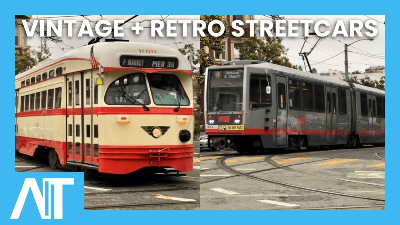 Historic Streetcars with San Francisco Muni Metro's J-Church Line - YouTube