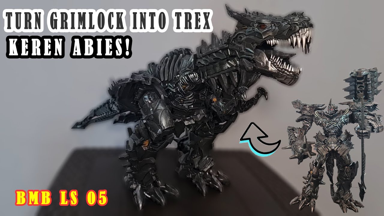 TRANSFORMER ANCIENT LEADER GRIMLOCK TURN INTO TREX! MAINAN KEREN HARGA ...