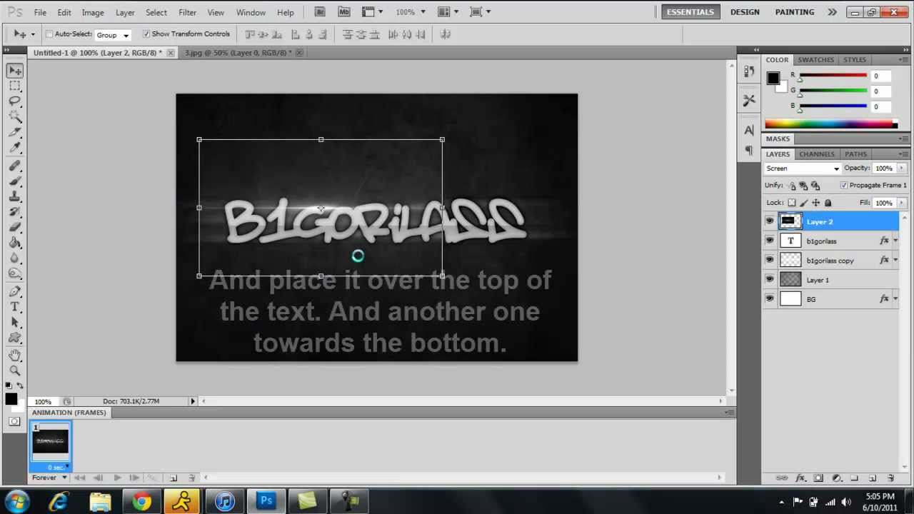 How to Make a Cool Text + Flare Effect in Photoshop - YouTube