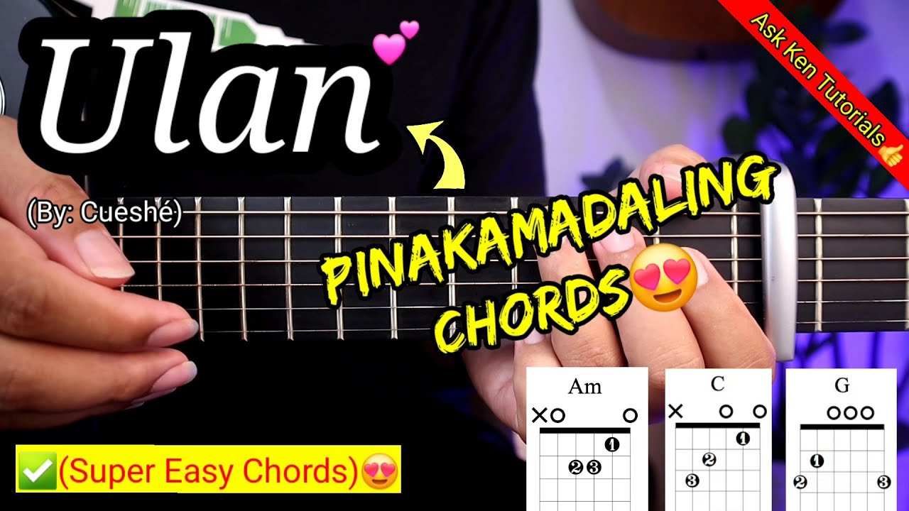 Ulan - Cueshé (EASY CHORDS)😍 | Guitar Tutorial - YouTube