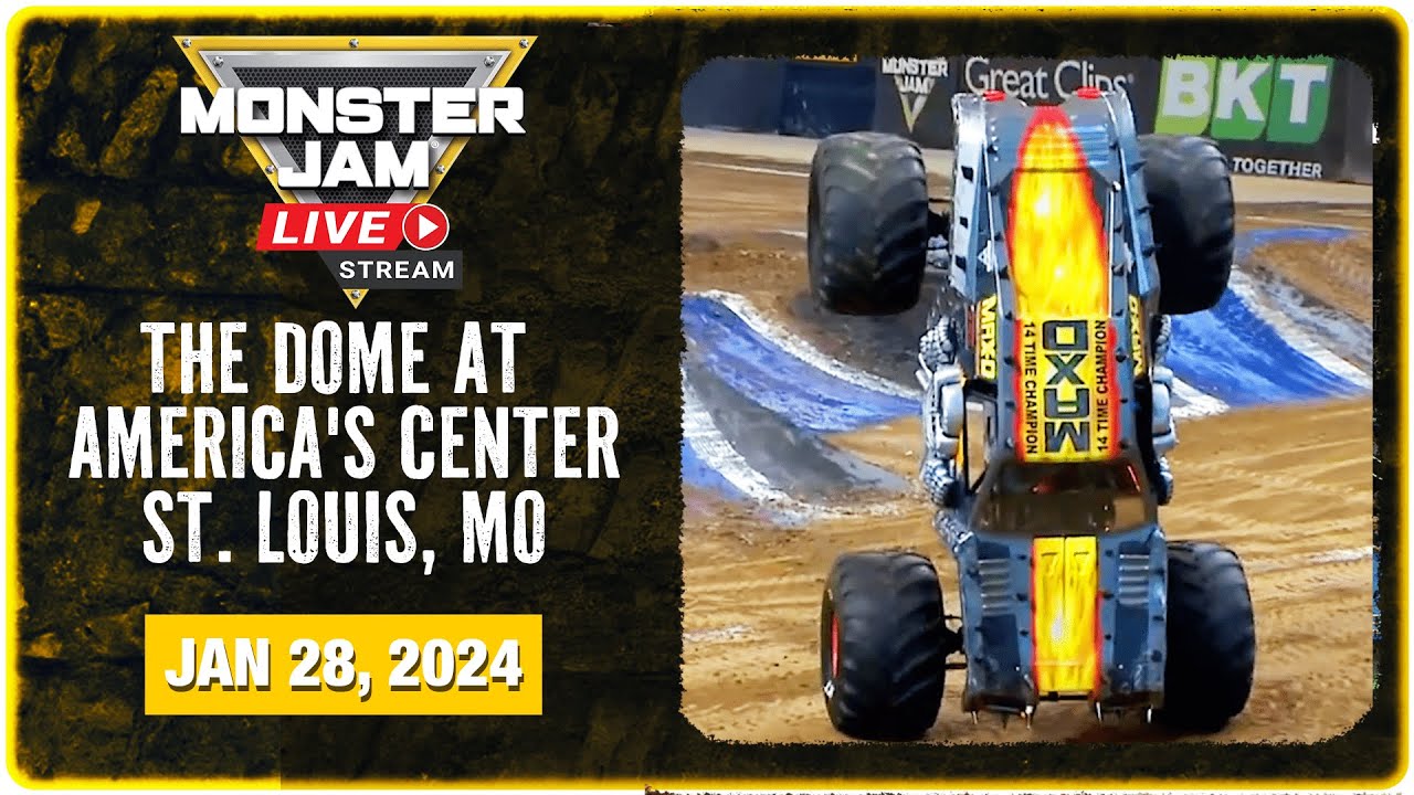 Monster Jam: St Louis - 2 (Full Event) | January 28, 2024 | Monster Jam Stadium East 2024 - YouTube
