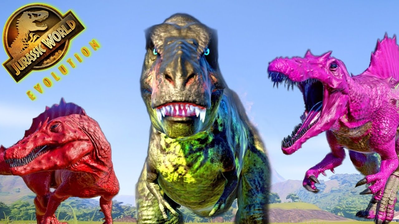 T-REX vs. SPINOSAURUS -- BATTLE ROYALE - DINOSAUR FIGHT - BREAKOUT ...