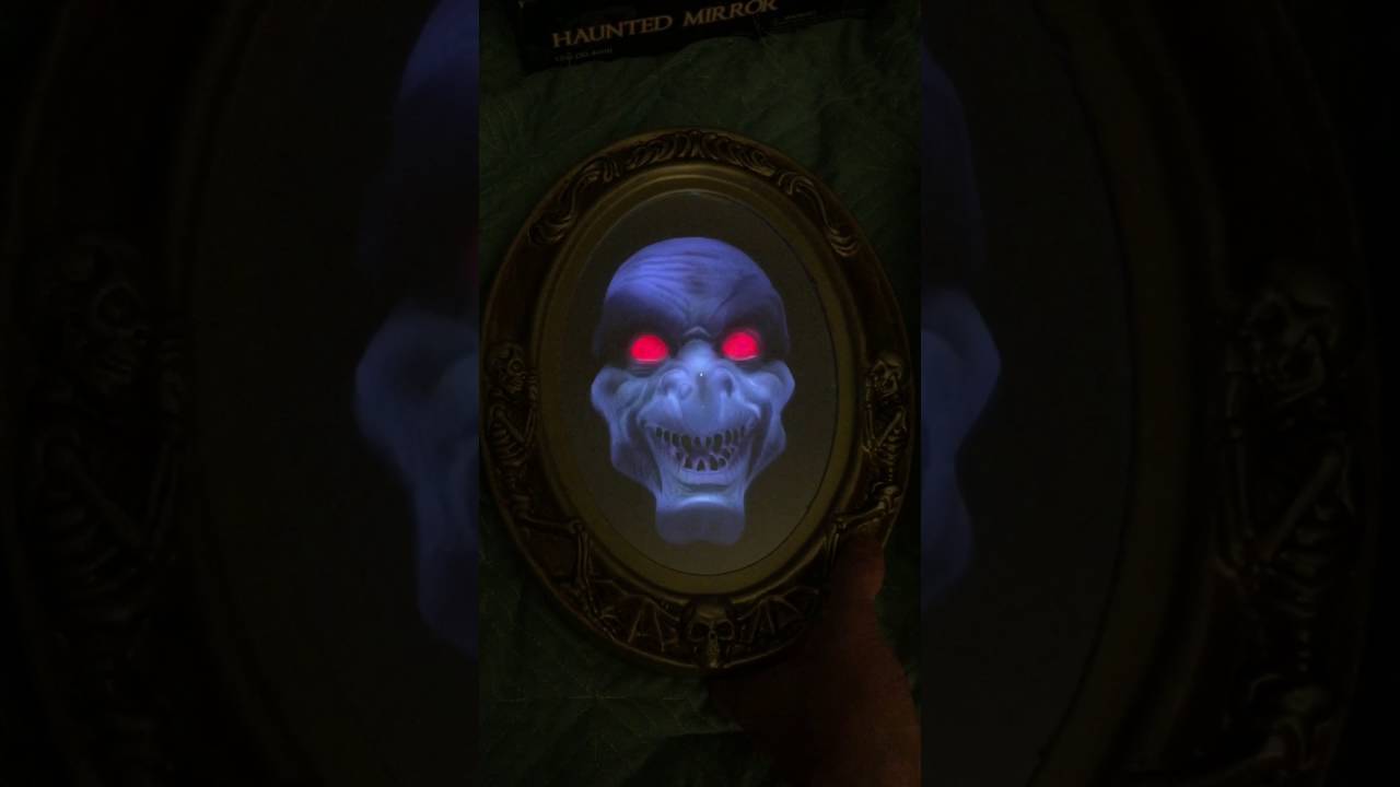 Motion Activated Haunted Witch Mirror Halloween - YouTube
