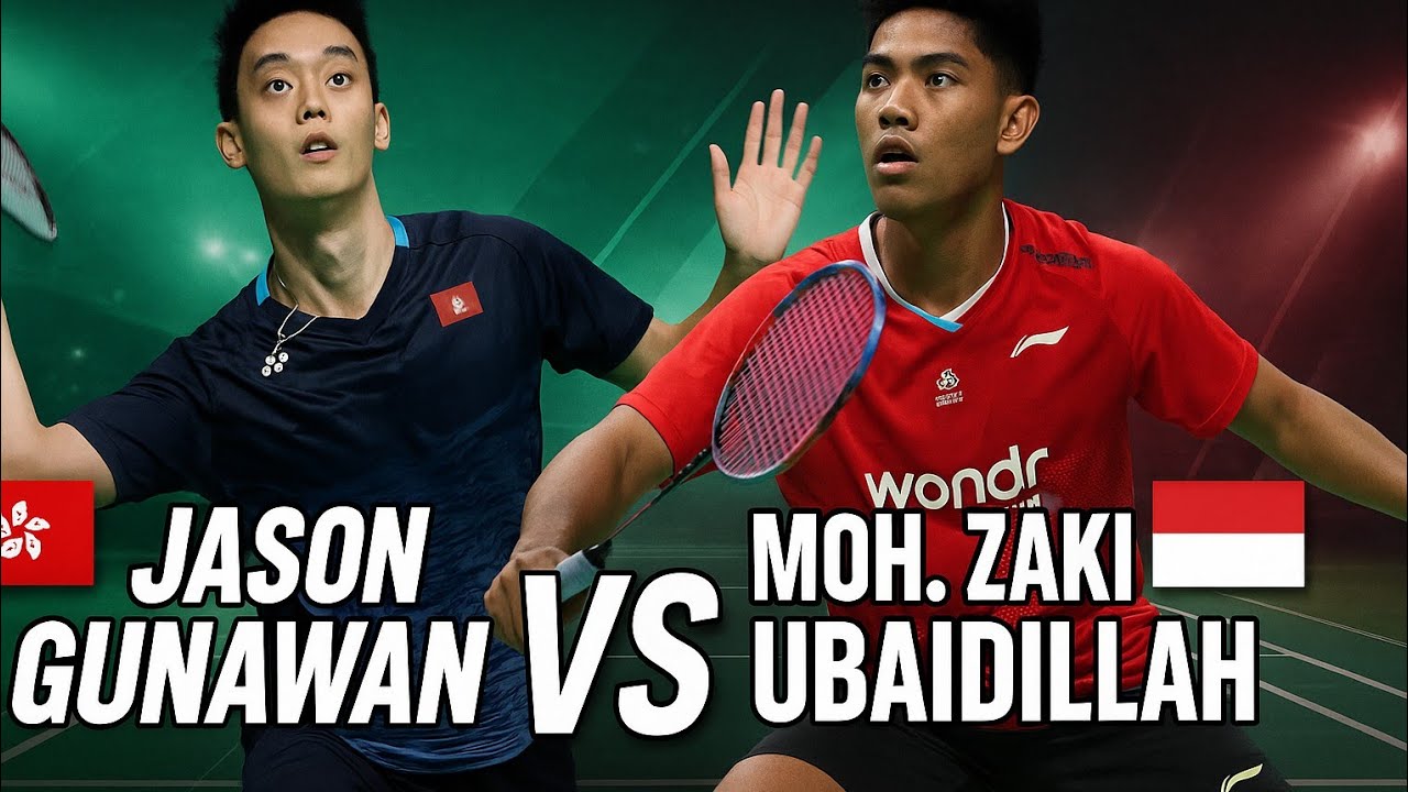 Jason Gunawan 🇭🇰 vs Moh. Zaki Ubaidillah 🇮🇩 | Badminton Match ...