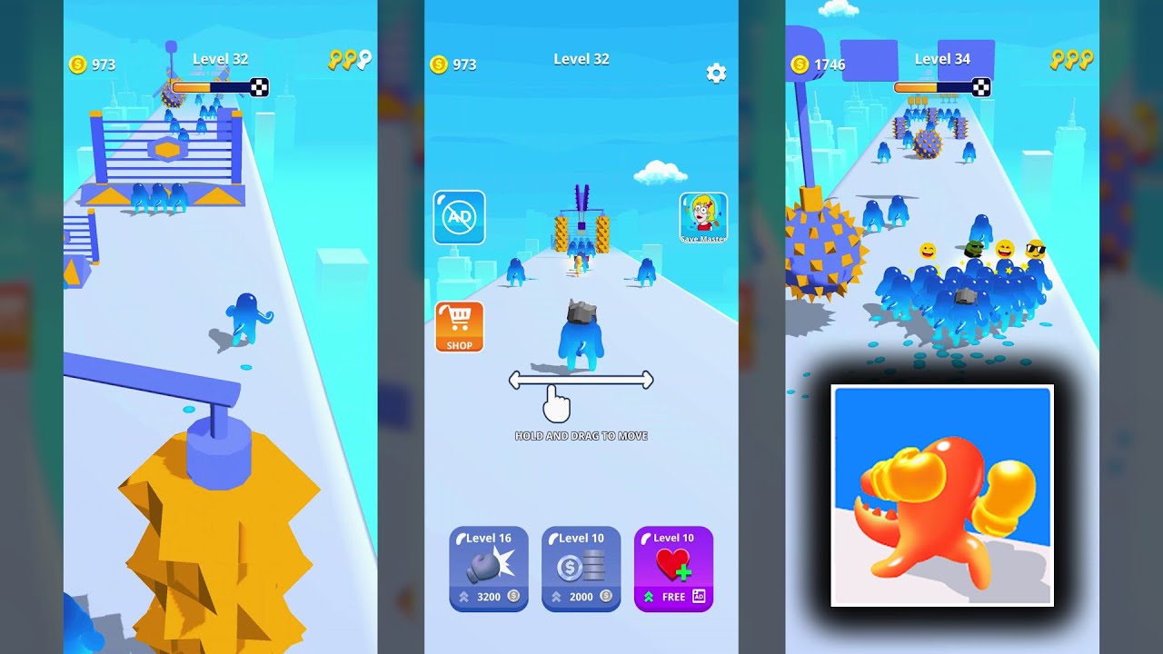 Dino Runner 3D - Android,iOS All Levels Game Play Endless Run #17072021 ...