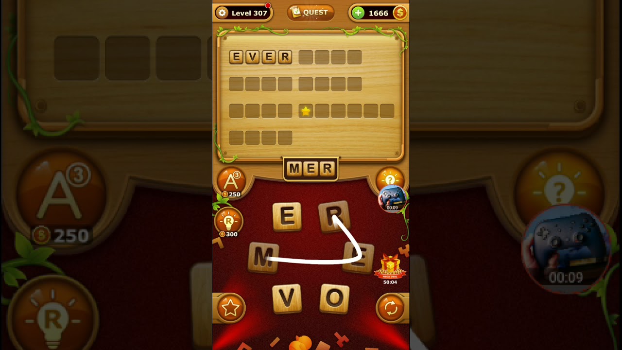 word connect - word games puzzle level 307 - YouTube