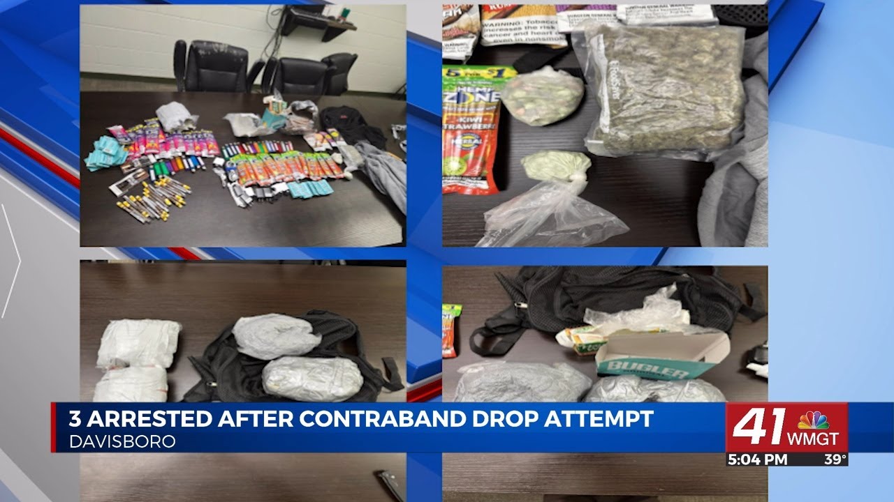 Three arrested after attempted contraband drop at Washington State ...
