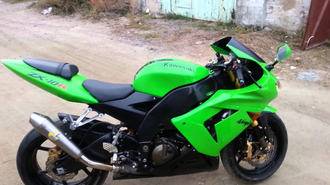 kawasaki zx10r 2005 - YouTube