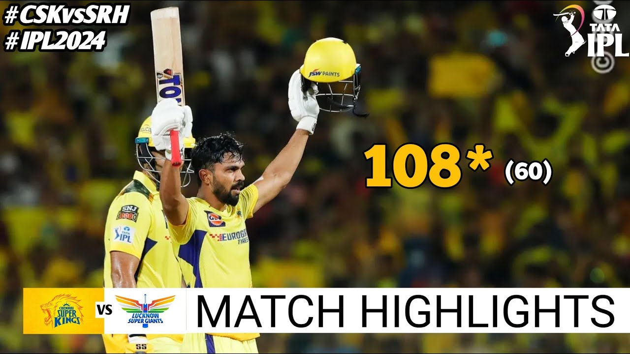 CSK vs LSG 39th Match IPL 2024 Highlights | IPL Highlights 2024 | CSK ...