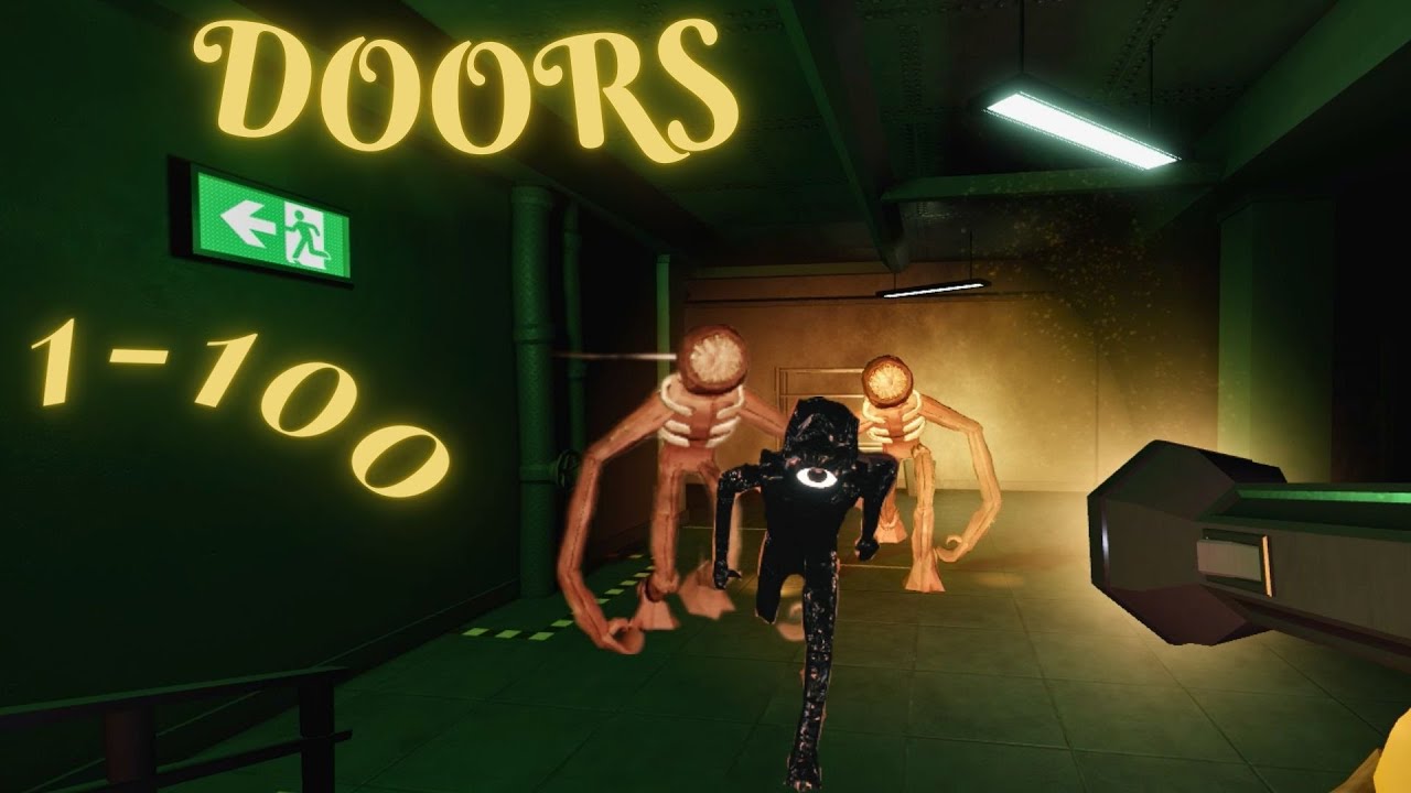 Roblox: DOORS👁️ 4/4 --- 1-100 An Incredible Walkthrough of a Hotel with ...