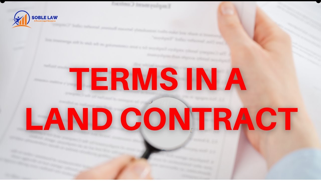 Land Contract Payment Terms YouTube Land Contract Payment Terms YouTube