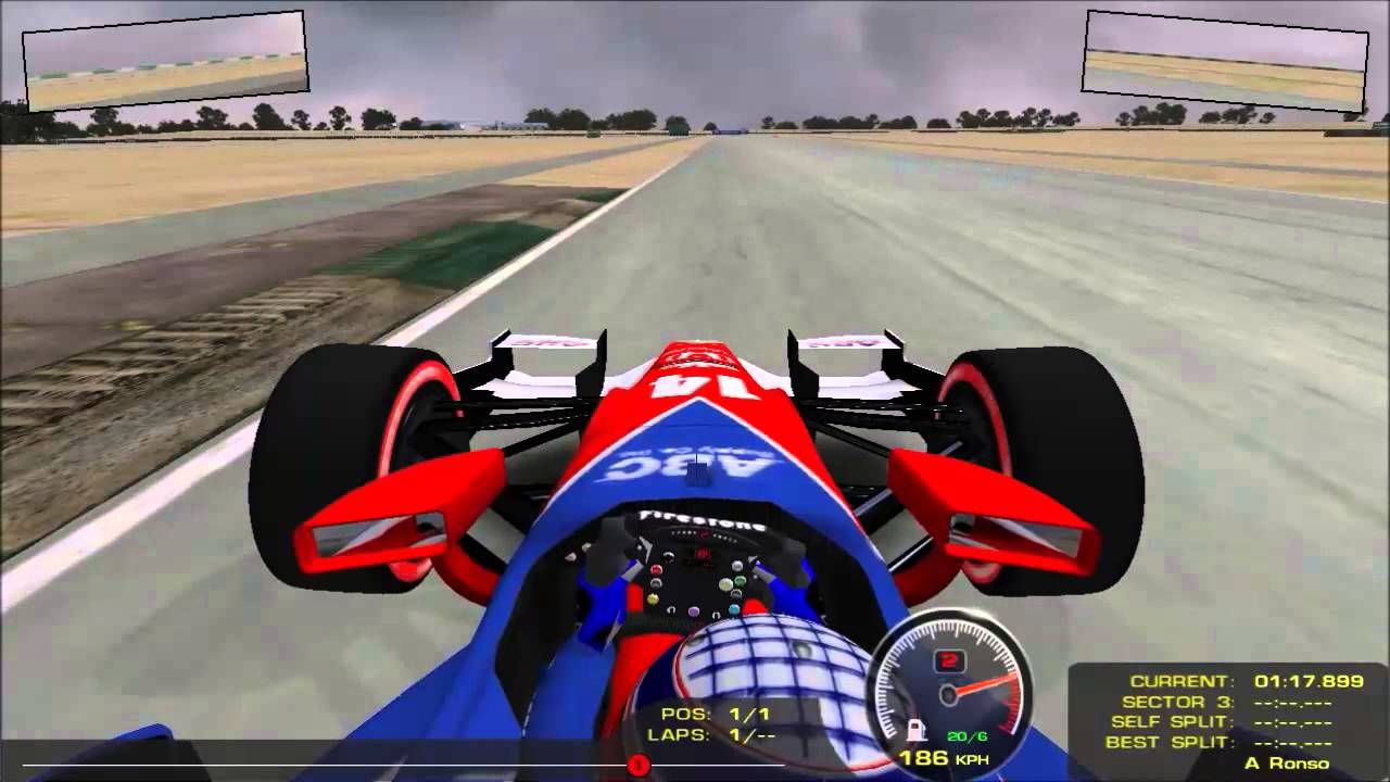 rfactor Indy Car Mod PMG 2013 Brasilia Onboard - YouTube