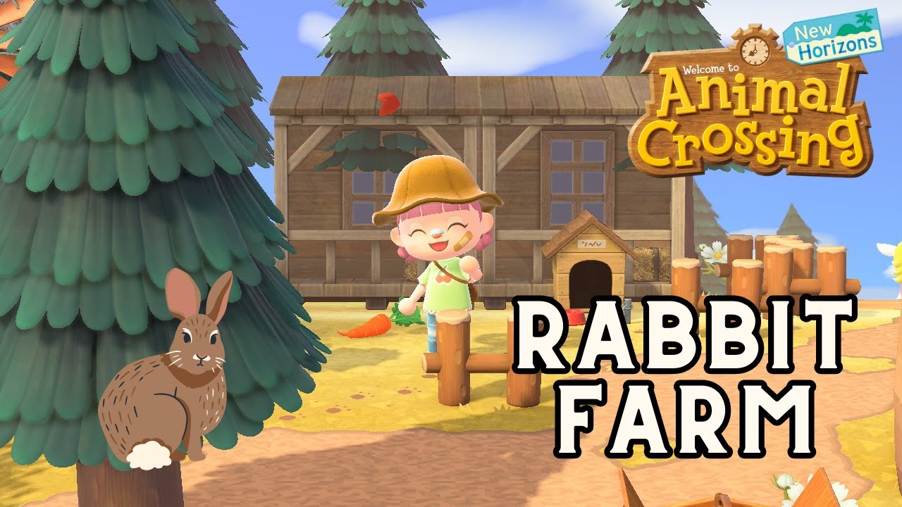 Adorable Rabbit Farm Build - Animal Crossing New Horizons - YouTube