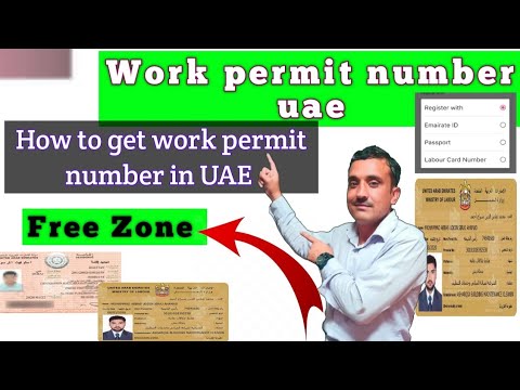 Work Permit Number UAE / How to get work permit number in UAE. Dubai ...