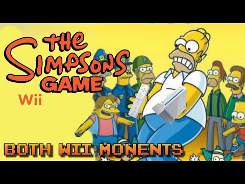 The Simpsons Game (Wii) - Both Wii Moments - YouTube