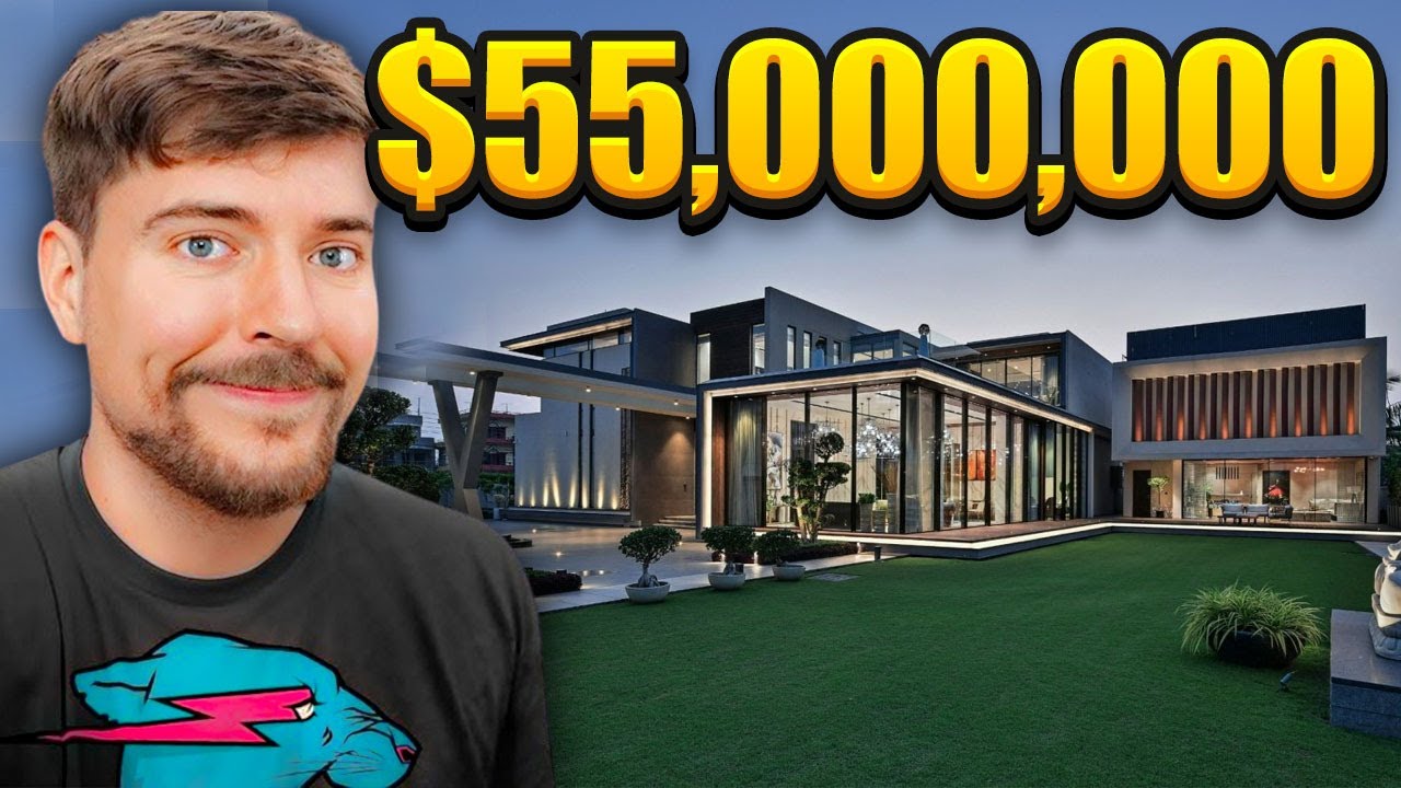 INSIDE MRBEAST'S NEW $55,000,000 MANSION! HOUSE TOUR 2025 - YouTube