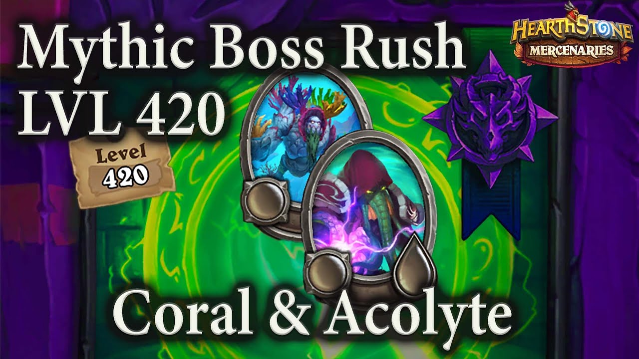 Coral Elemental & Acolyte (Week 9 Day 6) : LVL 420 Mythic Boss Rush ...
