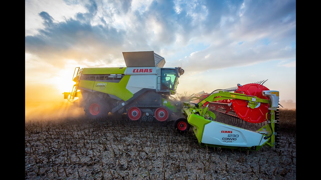 CLAAS LEXION 8800 TerraTrac DONAU FARM - YouTube