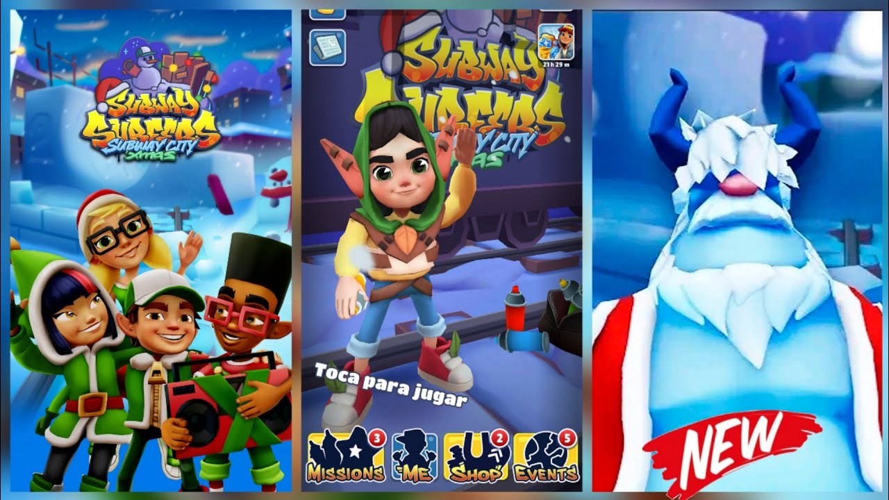 Subway Surfers Merry Christmas Official new Elfie - YouTube
