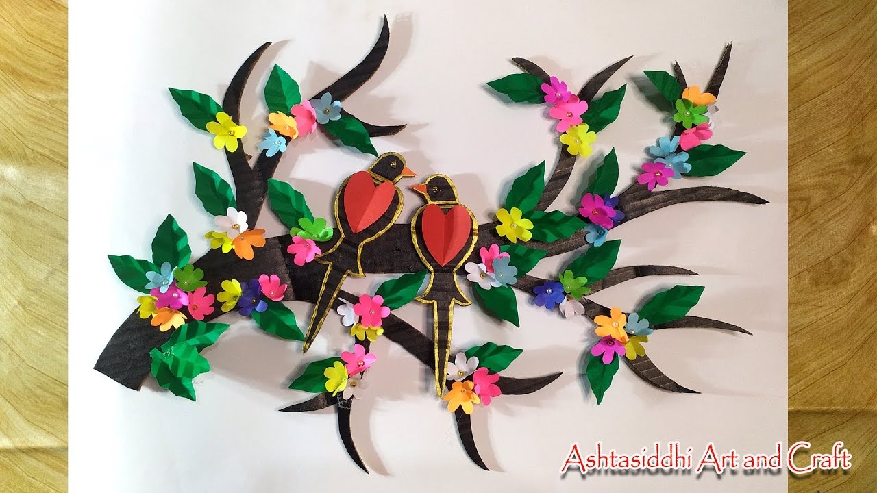 Most Beautiful wall decor craft ideas // wall hanging craft ideas with ...