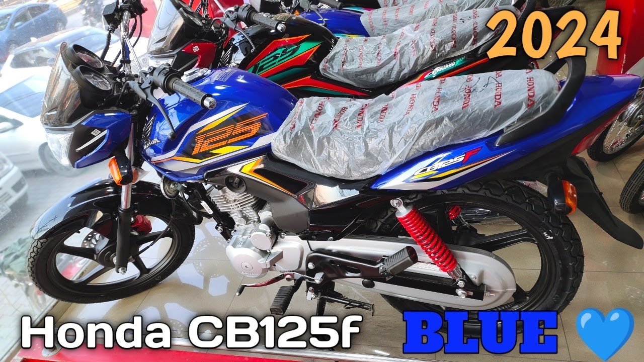 HONDA CB125f 2024 MODEL BLUE 💙 | AMMAR THE BIKER - YouTube