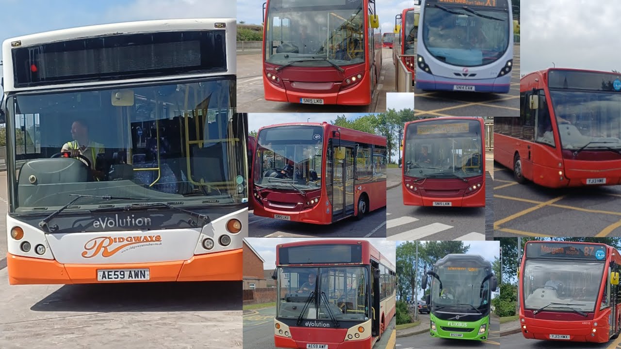 Buses at port Talbot - YouTube
