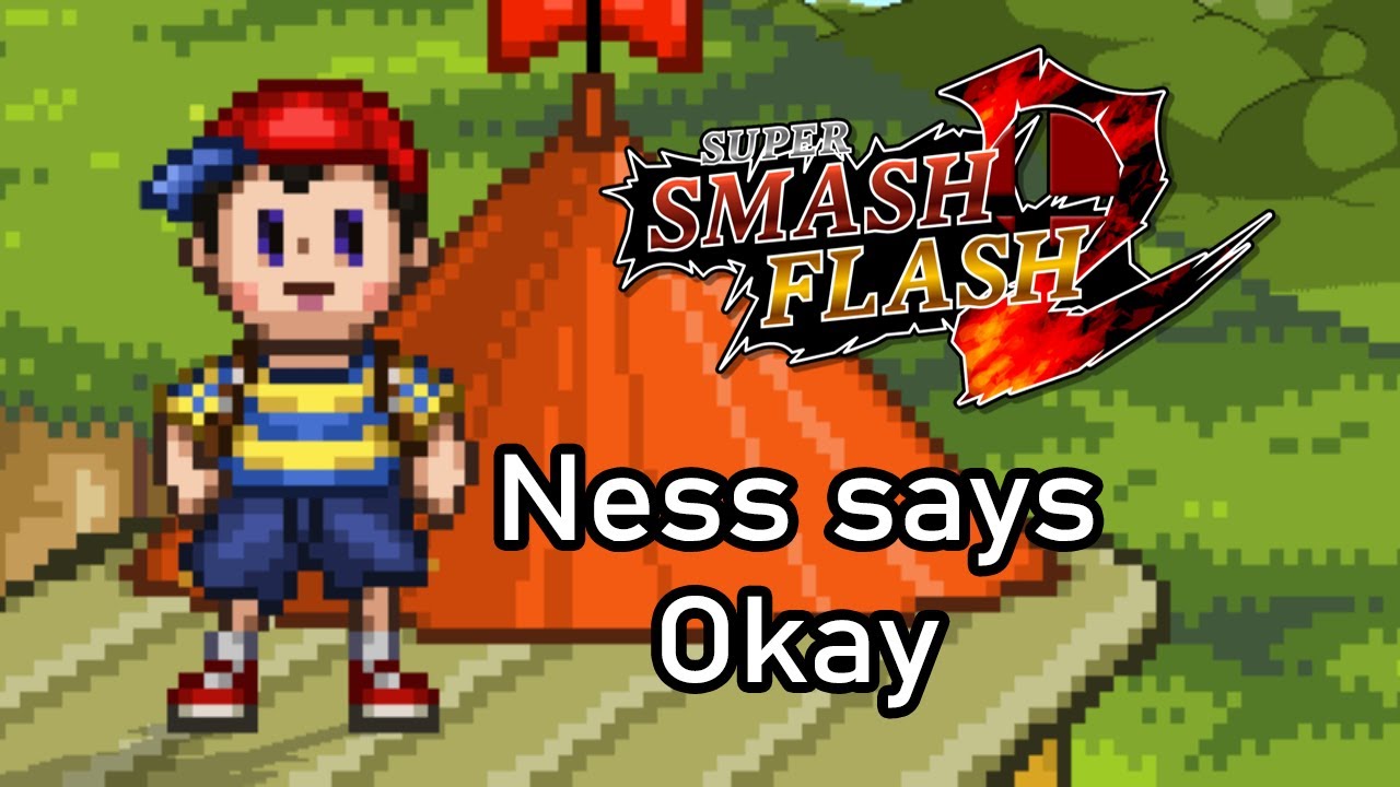 Ness says "Okay" to other taunts | Super Smash Flash 2 - YouTube