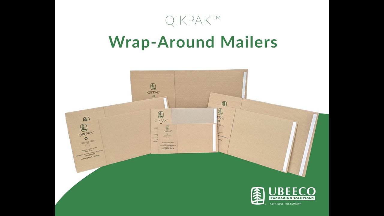 Book Wraps | Wrap Around Mailing Cartons | QIKPAK™ Mailers - YouTube