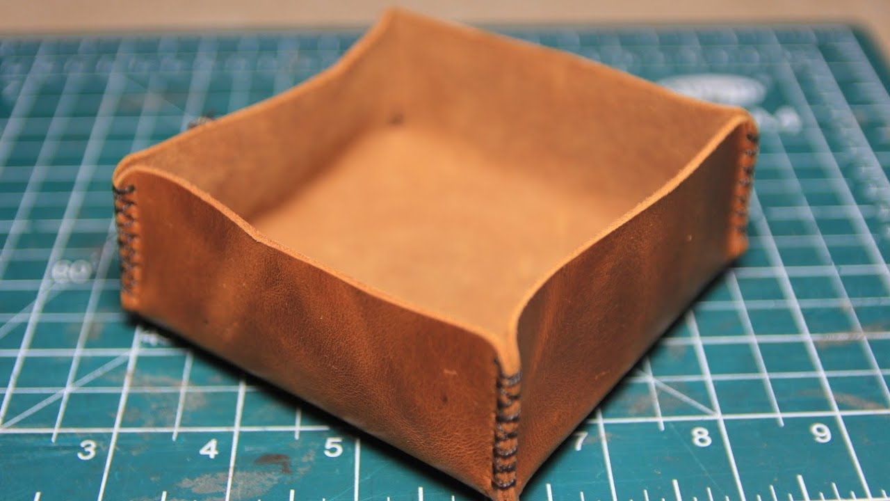 Handmade Leather Tray: Free PDF Pattern | ASMR | Hassan Crafts - YouTube