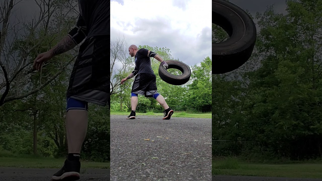 Tire toss 1 - YouTube