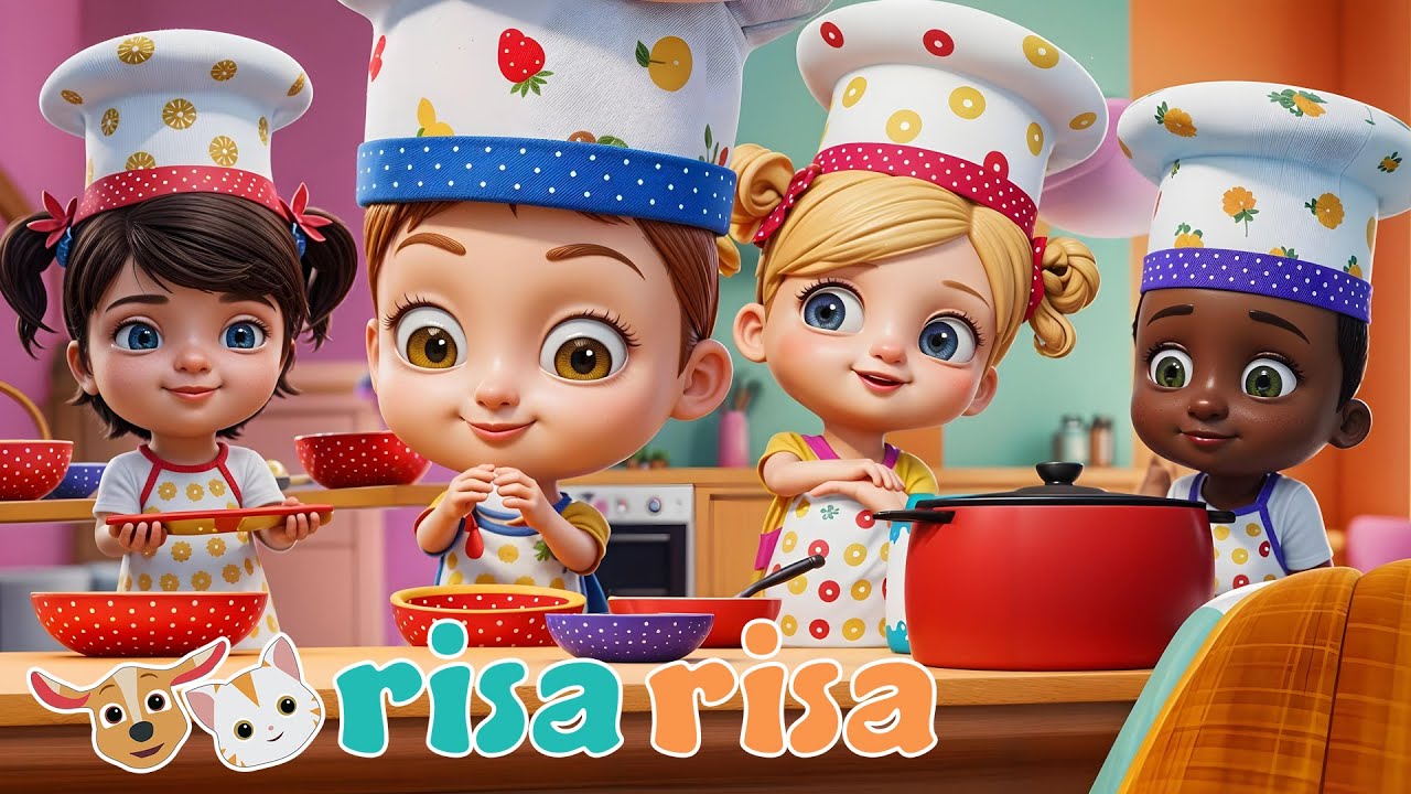 The Muffin Man | Cartoon Animated Songs | Risa Risa Kids Songs and ...