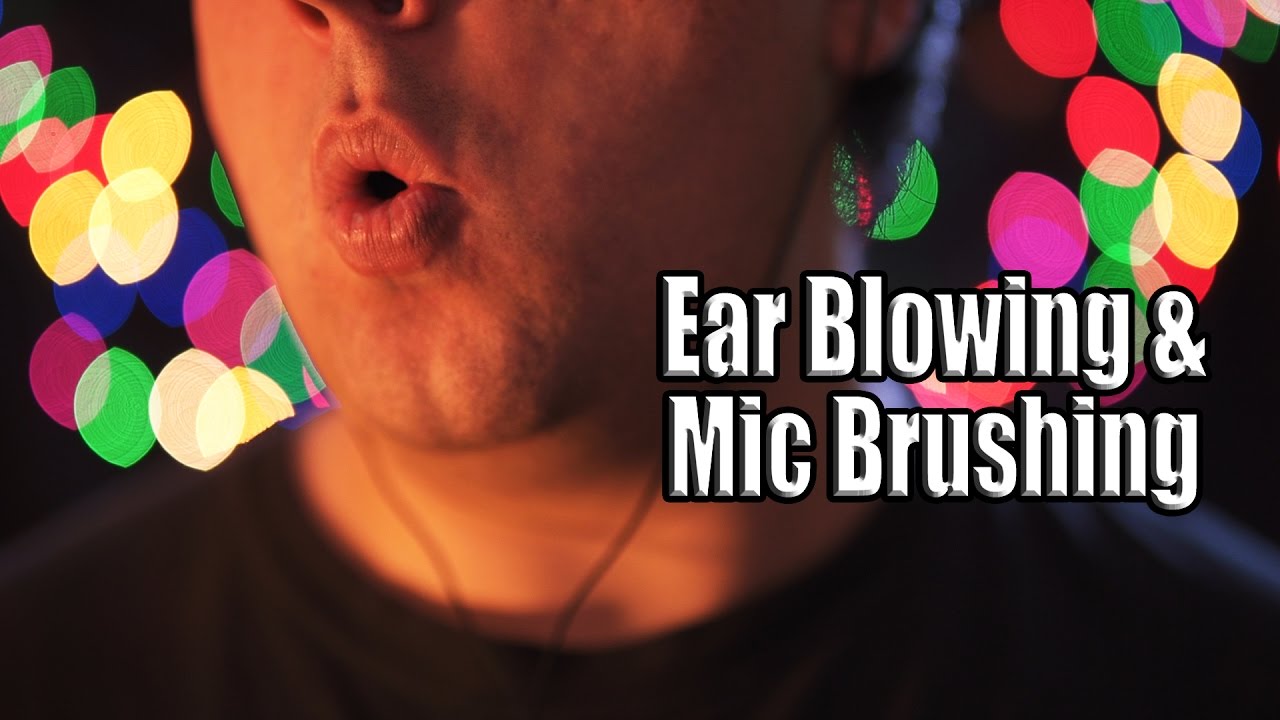 ASMR - (4K) Ear to Ear Mic Blowing and Brushing - YouTube
