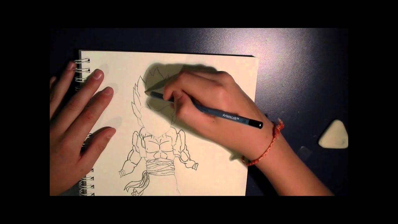 How to draw Gotenks - YouTube