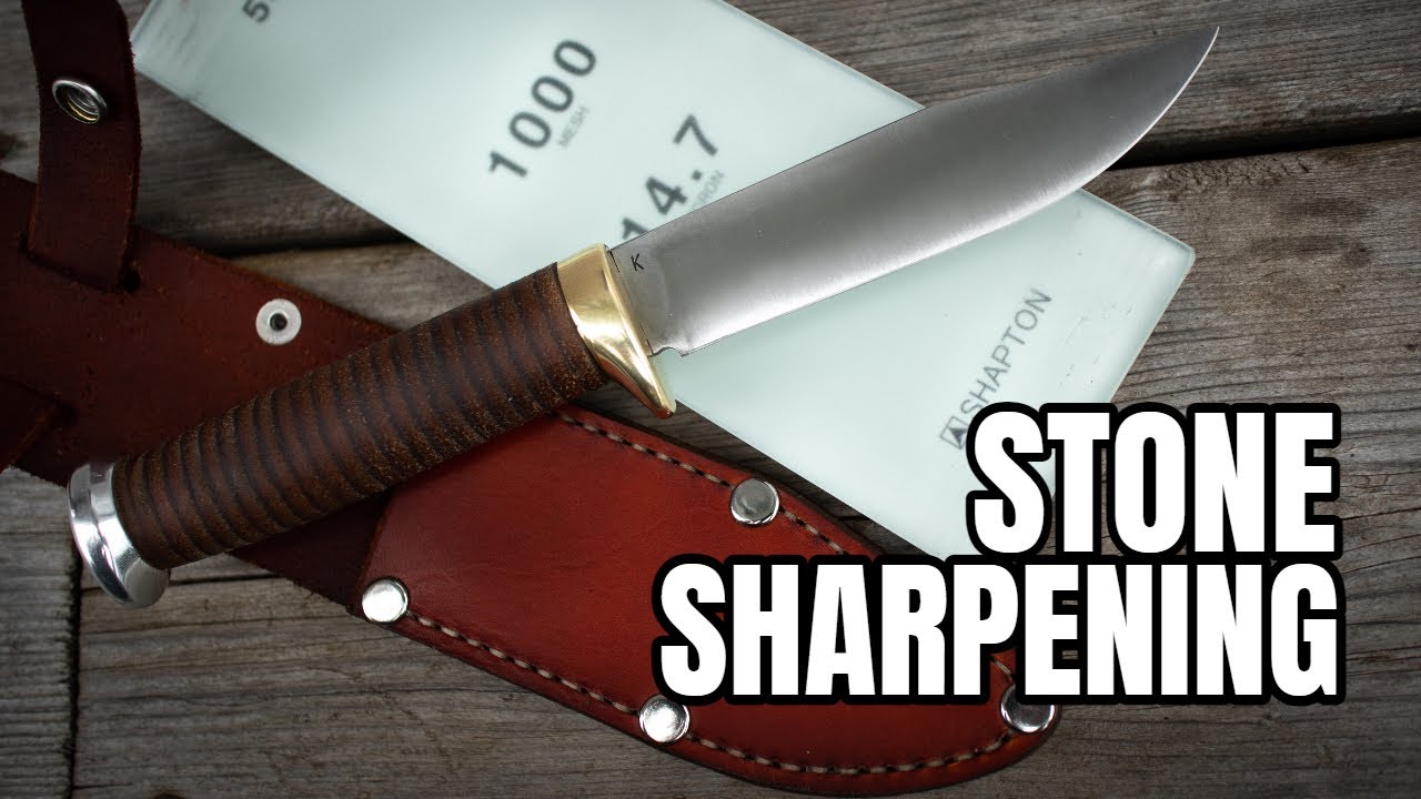 Stone Sharpening and Crafting a Leather Sheath! - YouTube