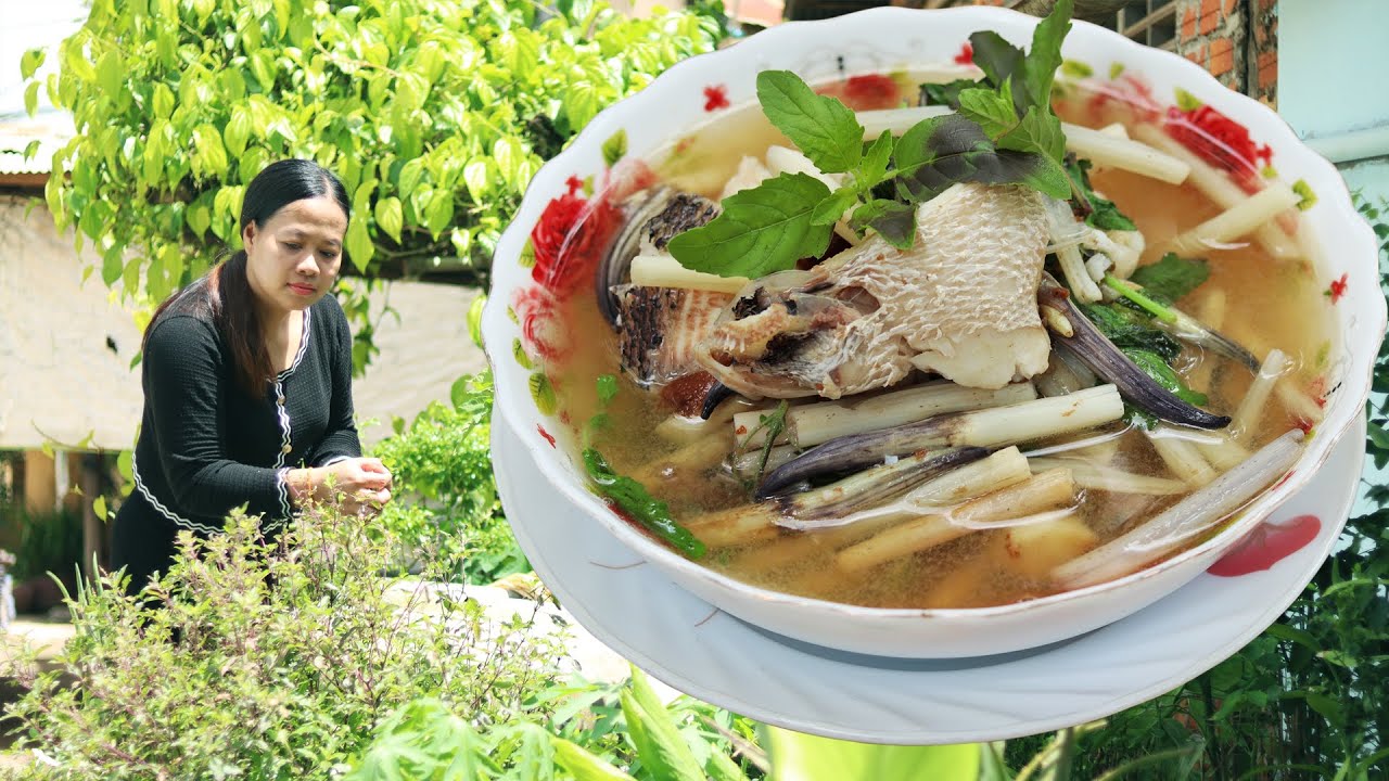 Fish sour soup with lotus root recipe | Fish soup with lotus root - YouTube