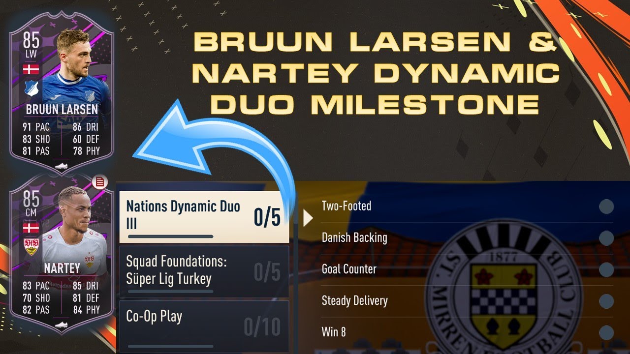 Fifa 23 | How To Complete The Dynamic Duos Bruun Larsen and Nartey ...
