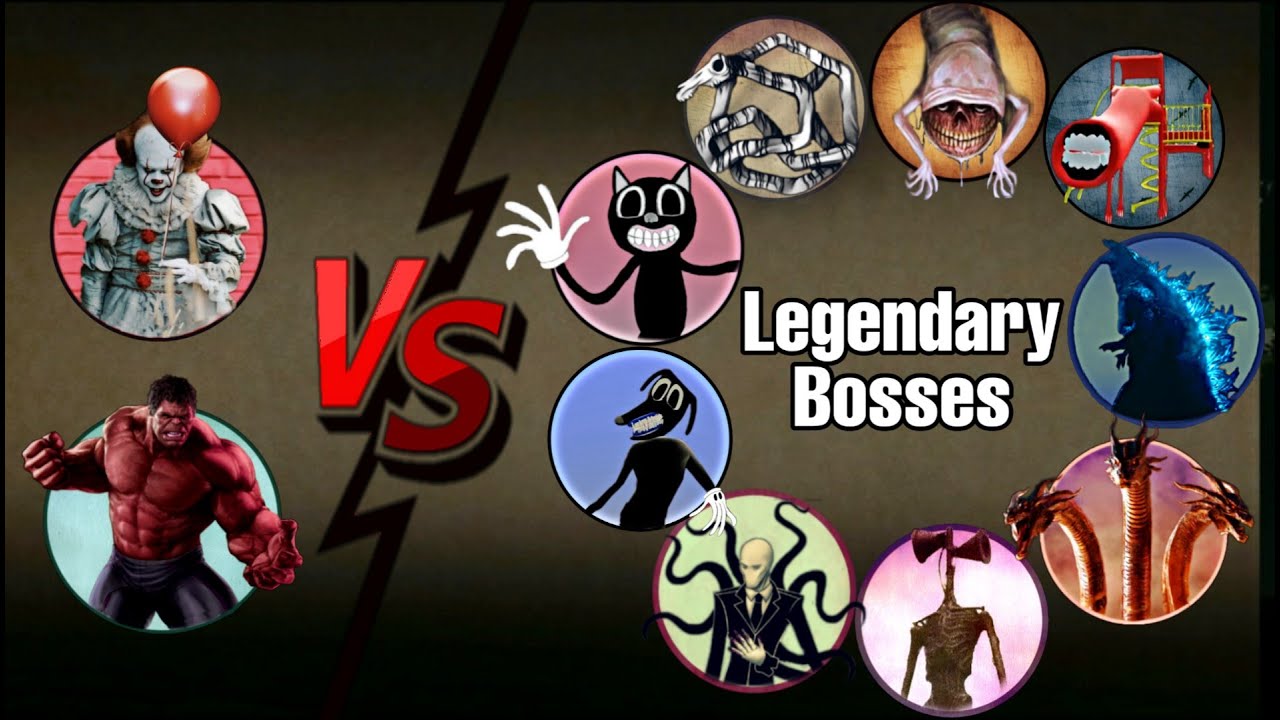 IT- Pennywise, Red Hulk Vs All Legendary Bosses | ALL TIME BEST VIDEO ...