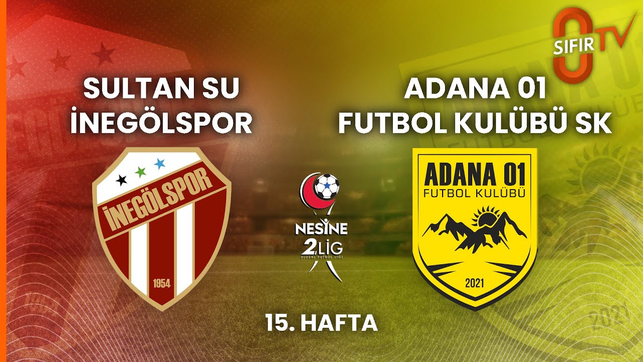 SULTAN SU İNEGÖLSPOR - ADANA 01 FUTBOL KULÜBÜ SK - YouTube