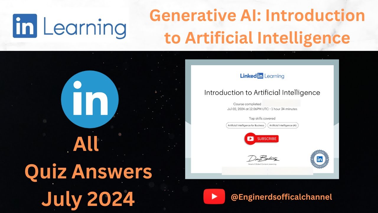 Generative AI: Introduction To Artificial Intelligence | Linkedin Learning & Microsoft | July ...