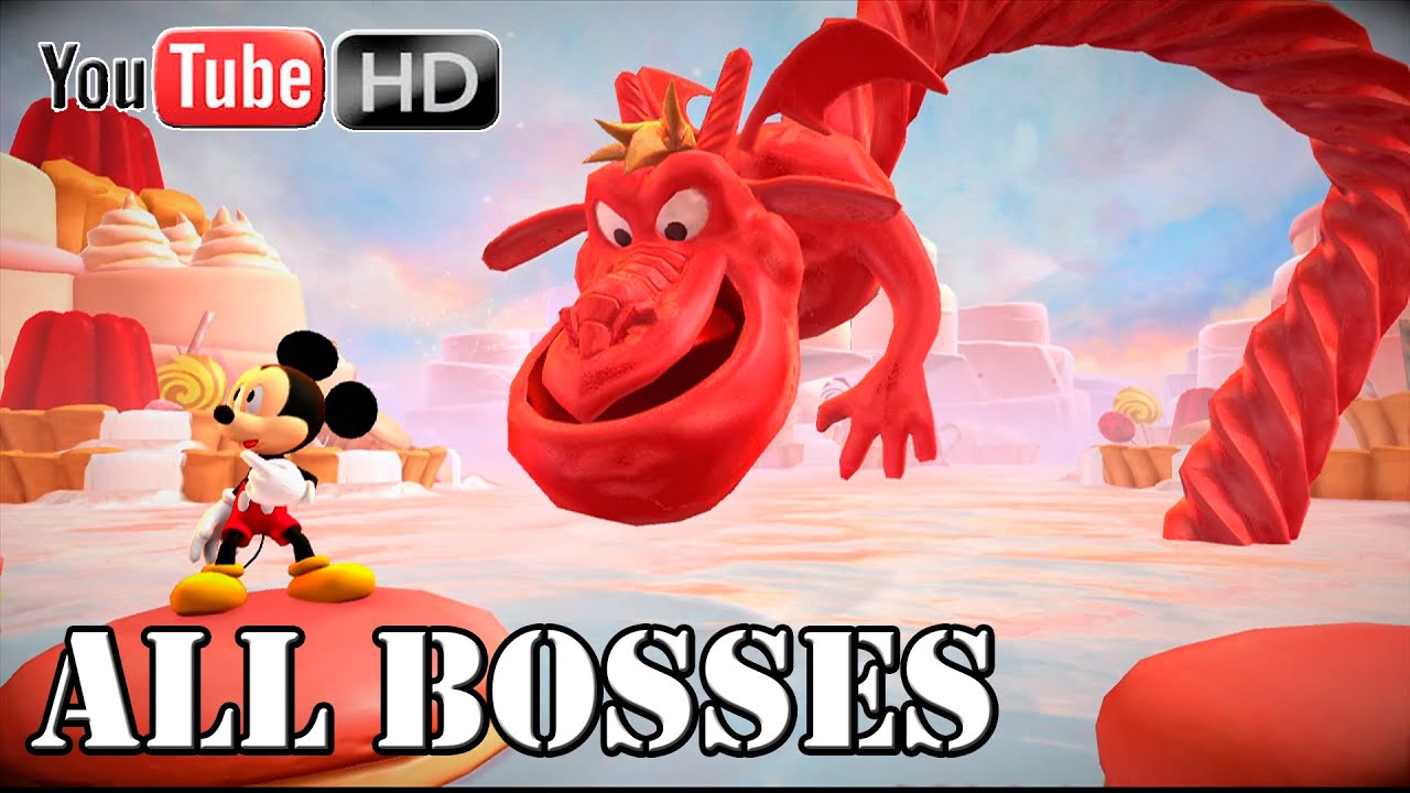 Castle of Illusion Starring Mickey Mouse - All Bosses 〘HD〙 - YouTube