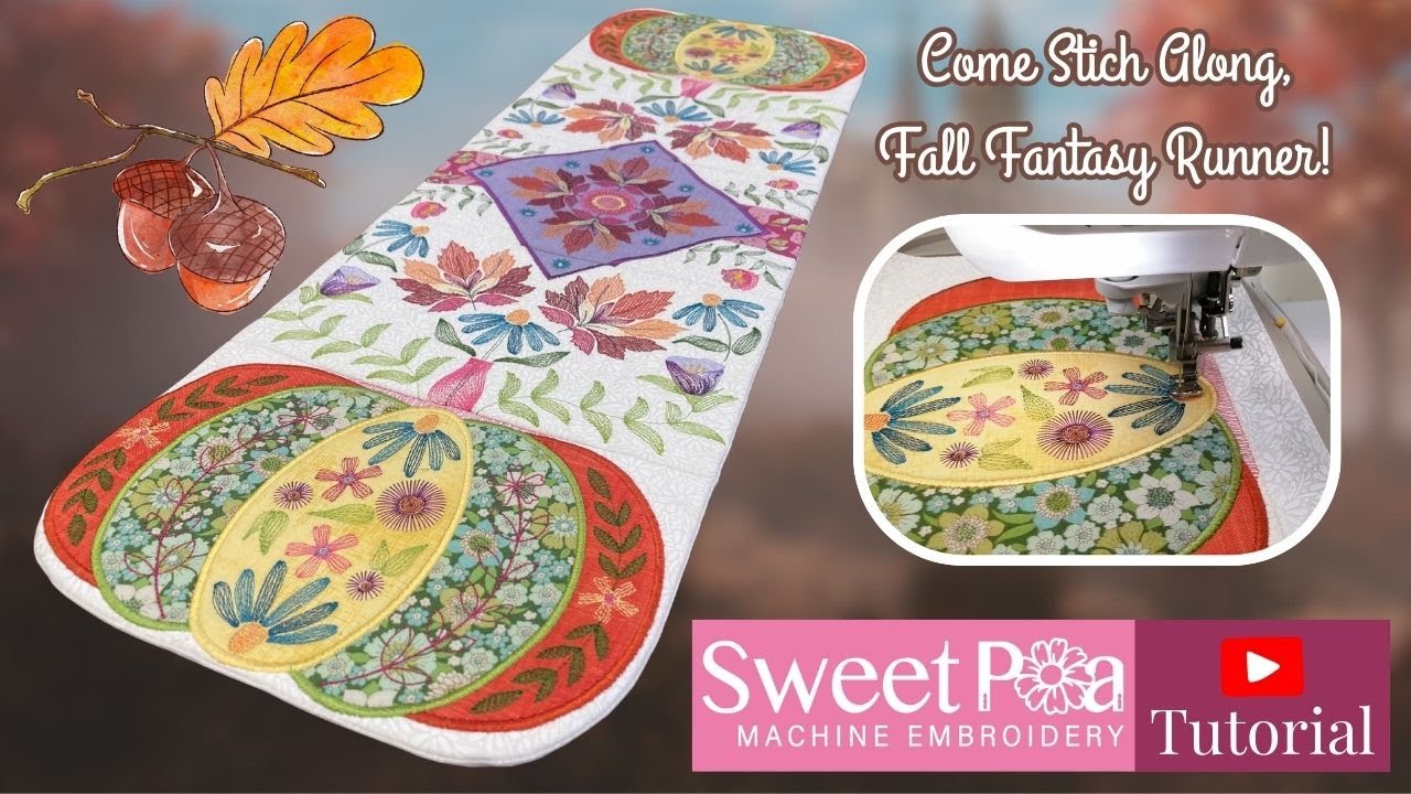 Stitch Along with Us! 🍂 Fall Fantasy Runner Sew Along Tutorial - YouTube