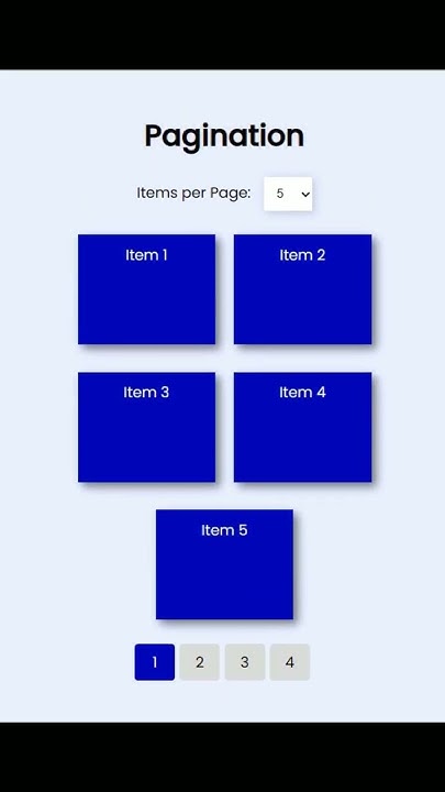 Pagination with animation | HTML | CSS | JavaScript #shorts #shortsvideo #javascript # ...