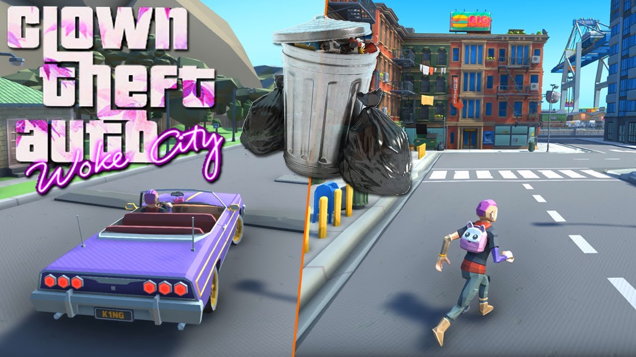 Not a game, It's garbage... Clown Theft Auto Woke City Gameplay Review ...