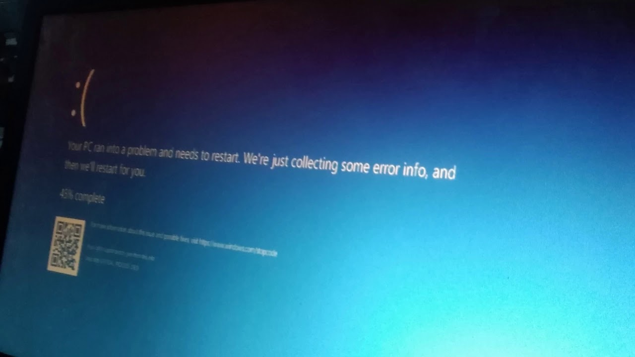 Bsod on my laptop - YouTube